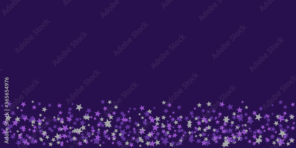 Purple star pattern background for wide banner. Vector illustration ...