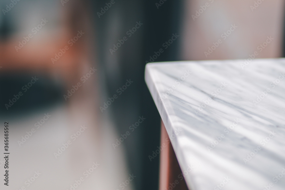 Minimal style and copy space for working.Blurred close-up of a ...