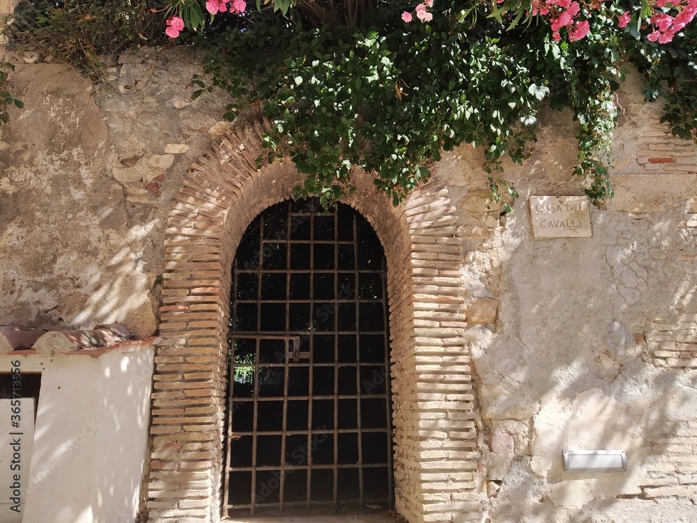 Medieval horse stables, is located inside the Santa Severa Castle, The ...