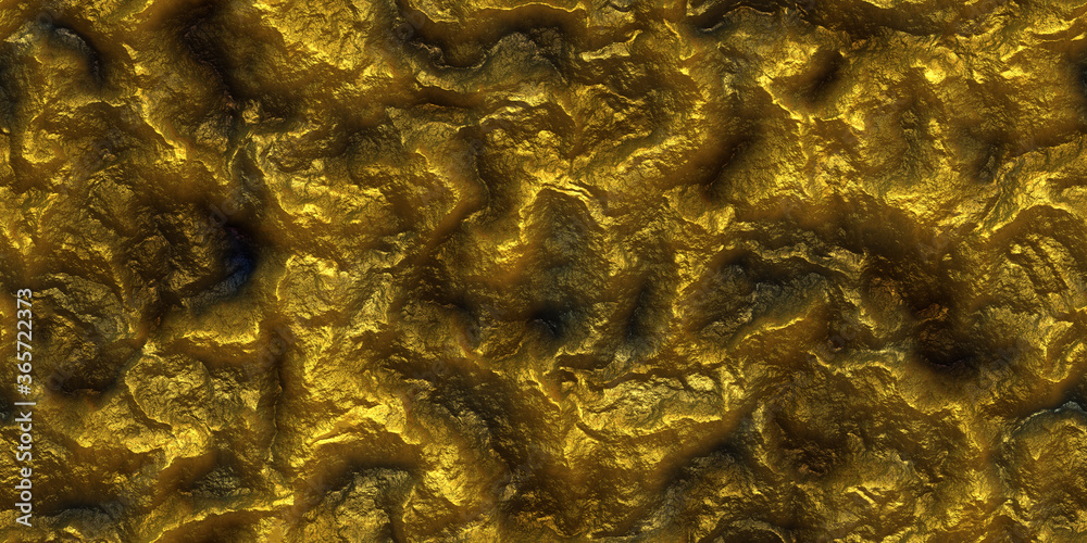 Foto de Gold Shine Stone Mineral Surface. Metal Paint Rock Shining ...