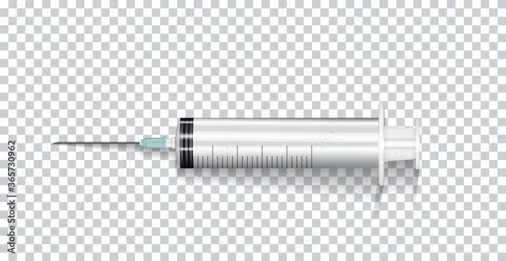 Naturalistic Syringe with Needle for Injection, Vaccines, Medicines ...