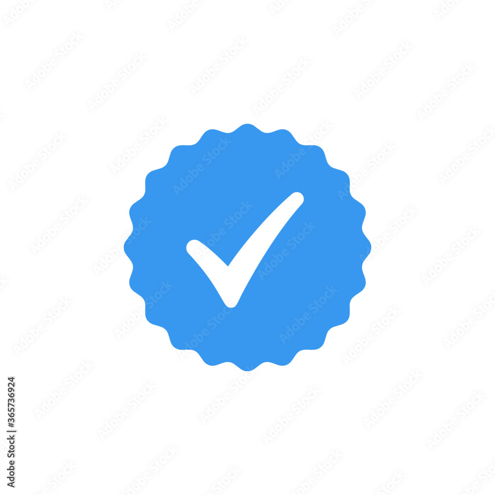 Verified icon vector illustration. Guaranteed stamp or verified badge ...