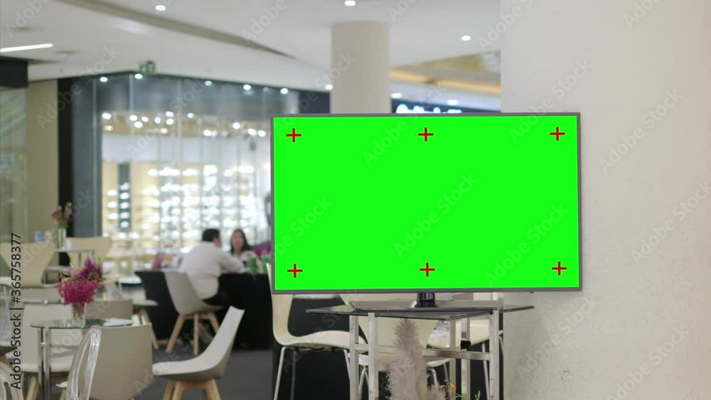 4k Advertising billboard with green screen for product display in ...