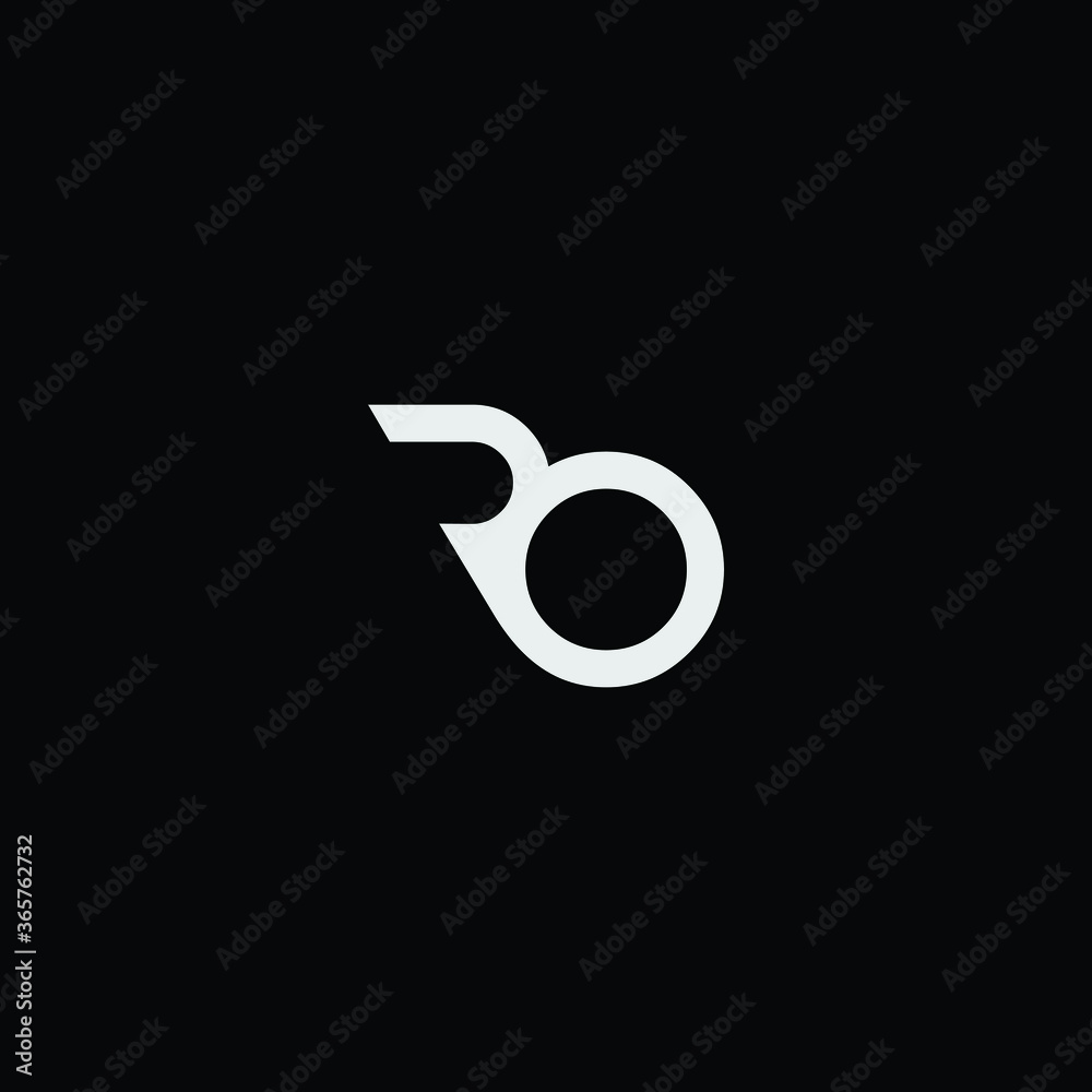 O R or RO logo and icon designs with different colors and backgrounds ...