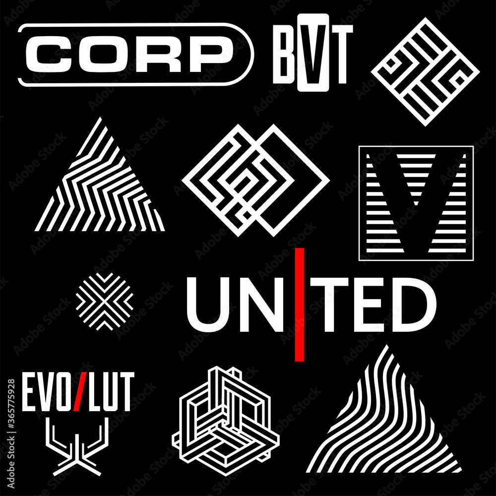 Cyberpunk Elements. Sign and text in Cyberpunk style for cloth and ...
