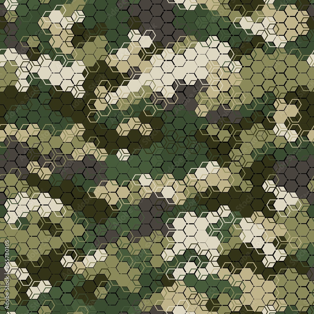 Texture military camouflage seamless pattern. Abstract army vector ...