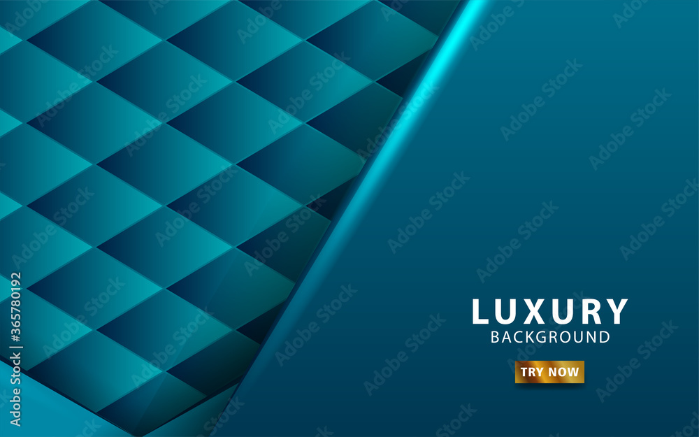 luxury abstract premium blue vector background with blue line.Overlap ...