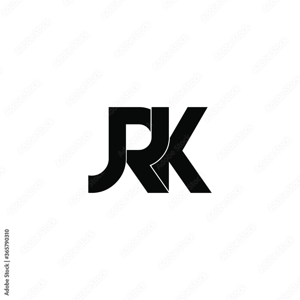 jrk letter original monogram logo design Stock Vector | Adobe Stock