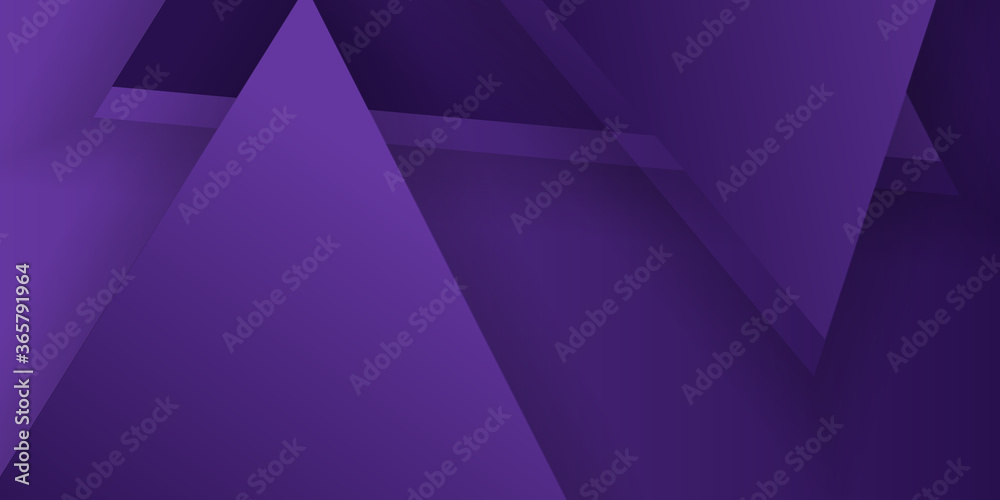 Modern abstract polygon triangle in purple vector gradient presentation ...