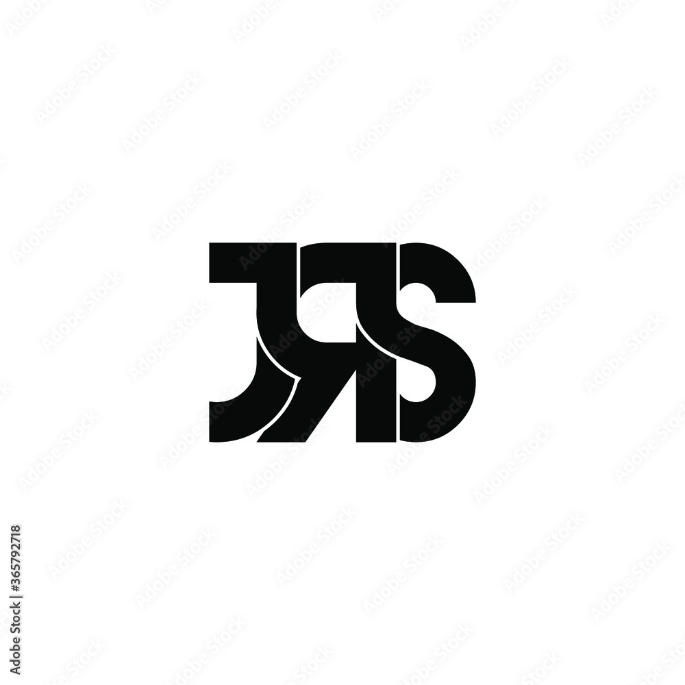 jrs letter original monogram logo design Stock Vector | Adobe Stock