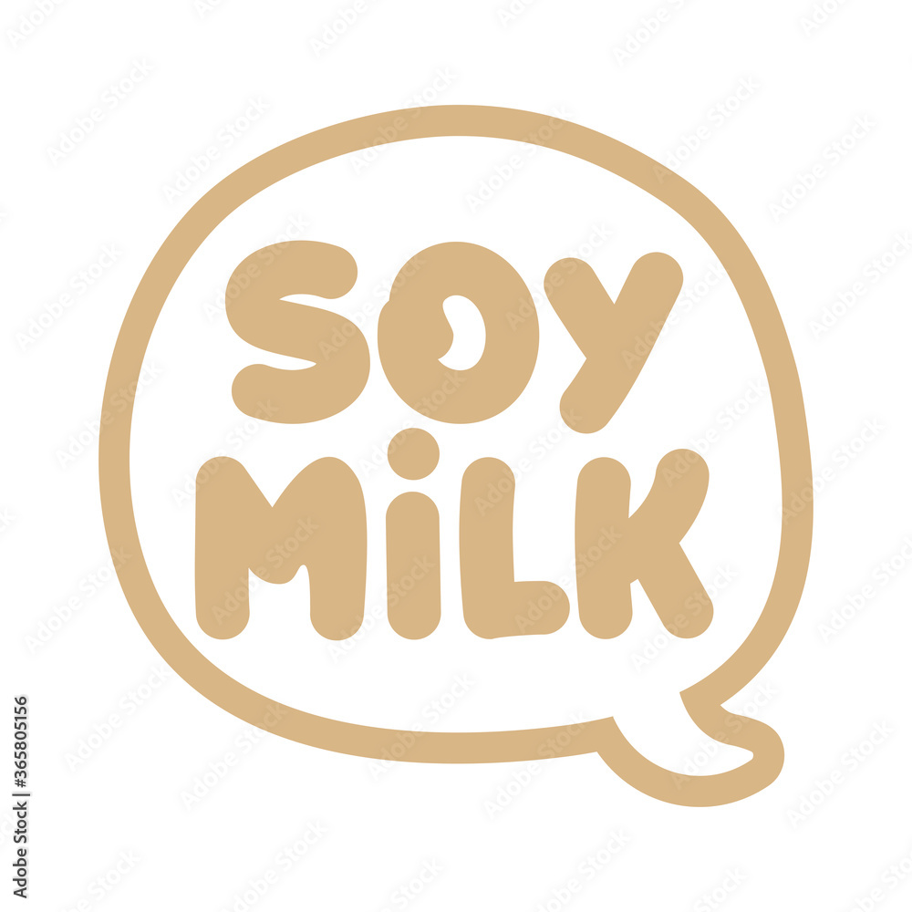 Soy Milk - label. vector elements for labels, logos, badges, stickers ...