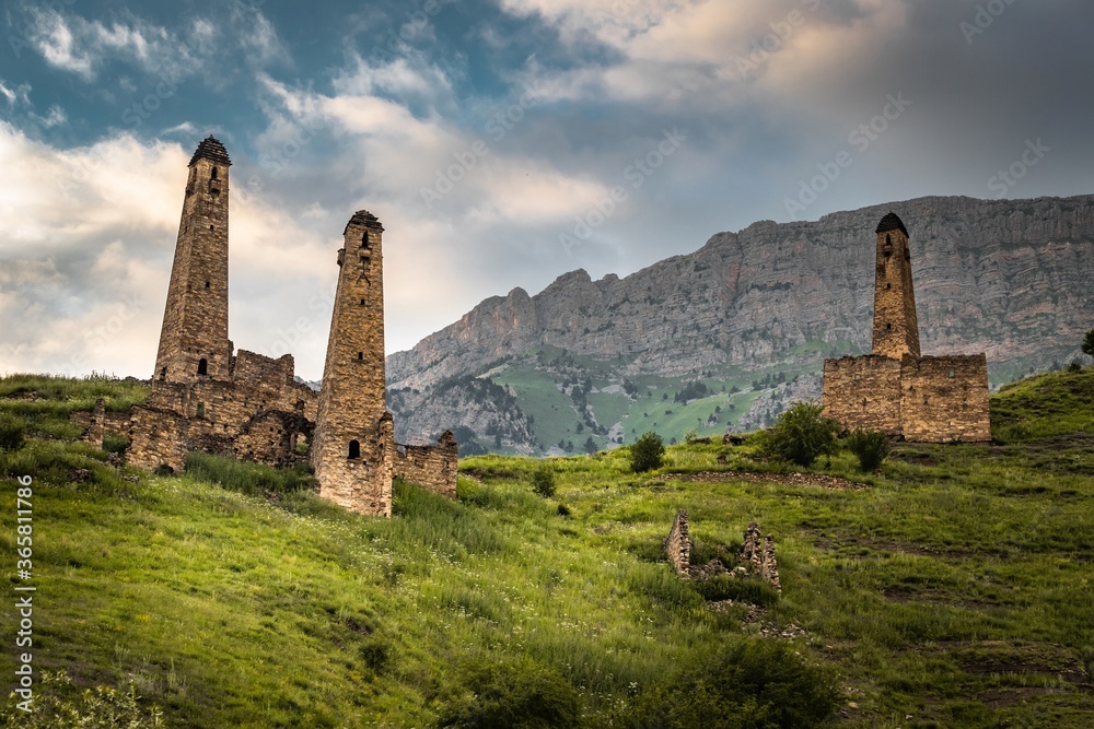 Erzi towers complex, one of the largest medieval castle-type tower ...