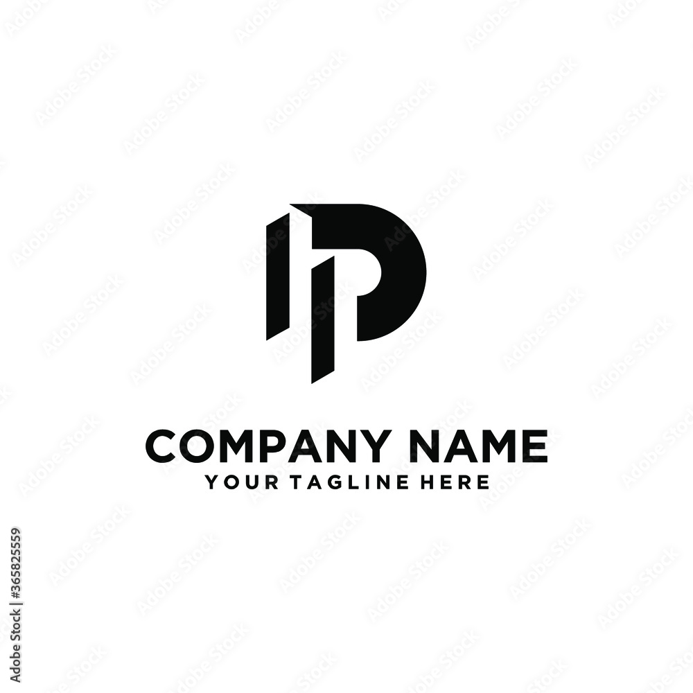 p logo home. Huruf p logo arsitektur bangunan rata. Logo real estat ...