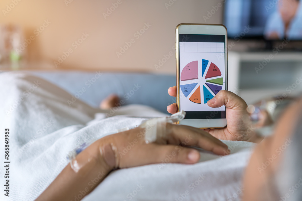 Healthcare medical patient concept, Business people patients use ...