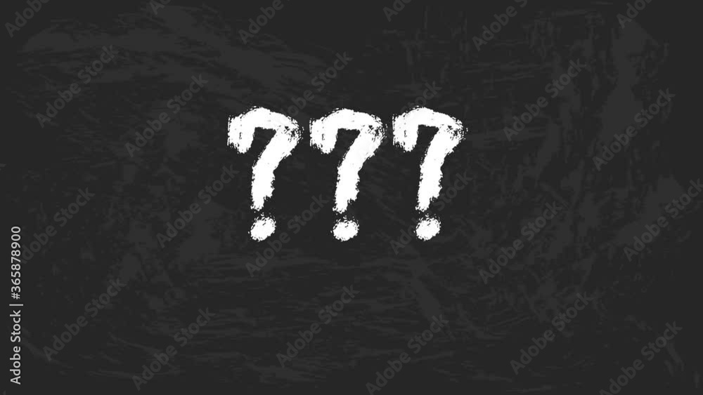 Hand drawn set of doodle question marks. 2D hand drawn animation to ...