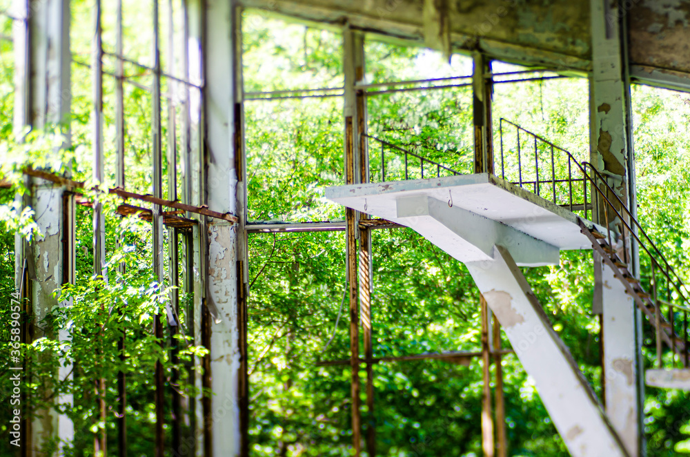 Chernobyl, Pripyat, swimming pool, Stock Photo | Adobe Stock