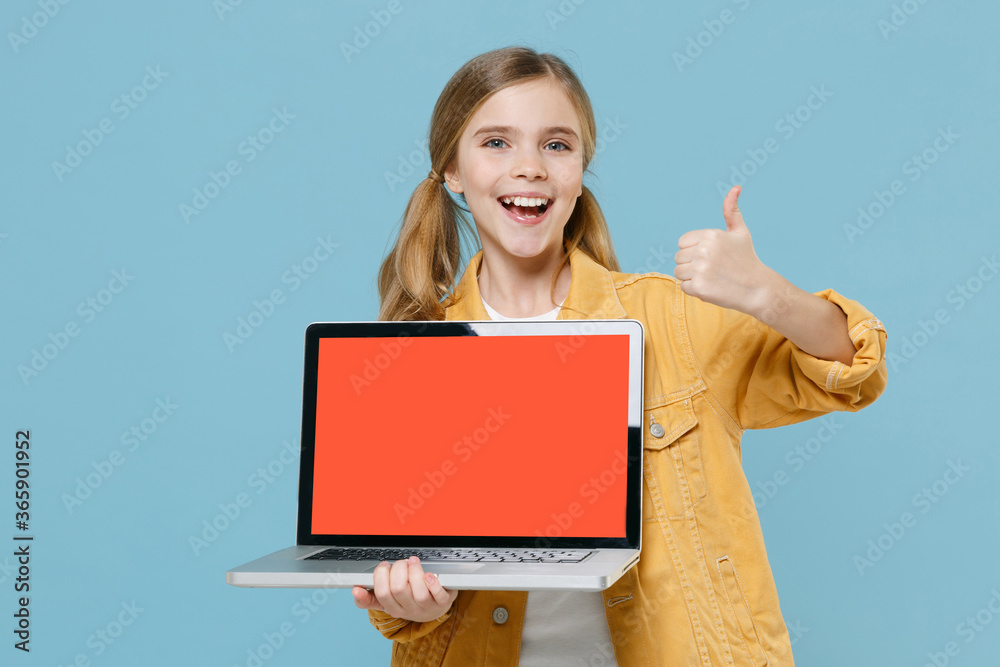 Excited Kid Computer