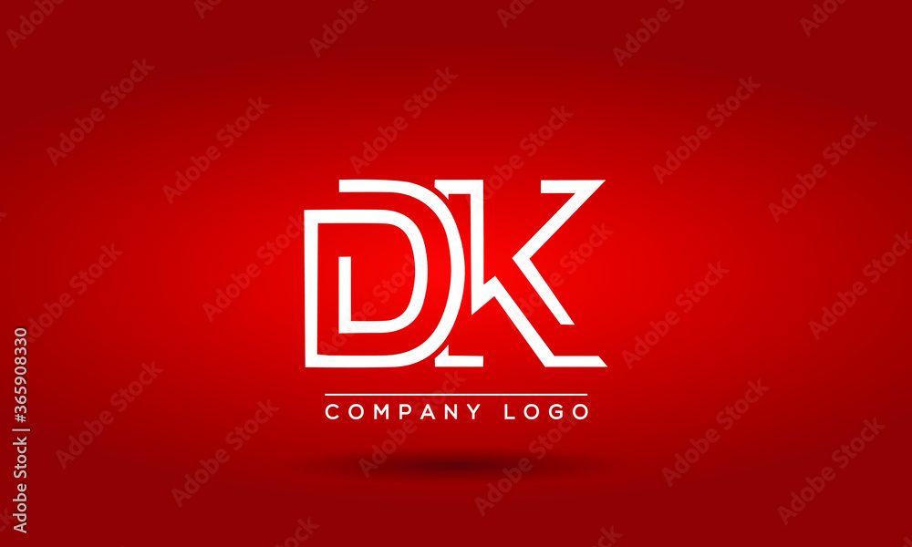 Unique, Modern, Elegant and Geometric Style Typography Alphabet DK ...