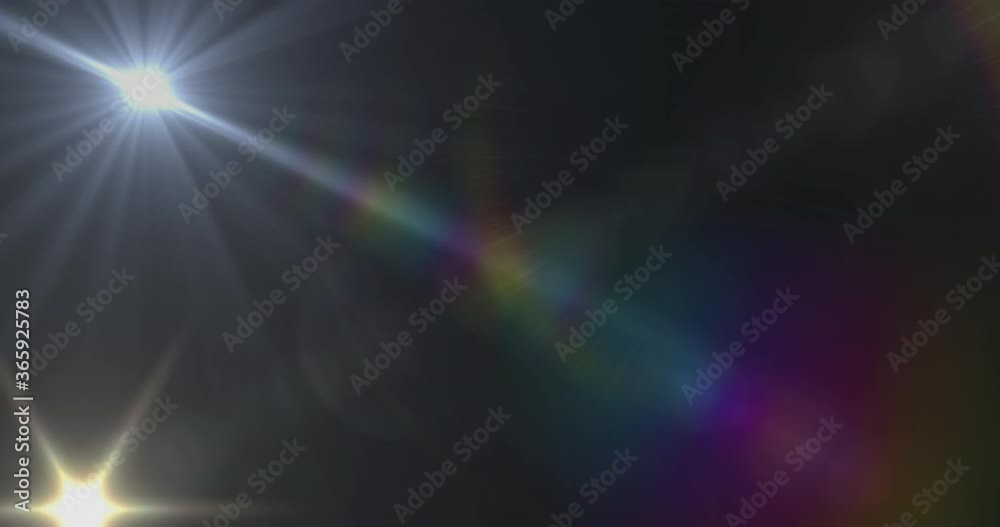 Spot of light and lens flare against black background Stock 비디오 | Adobe ...