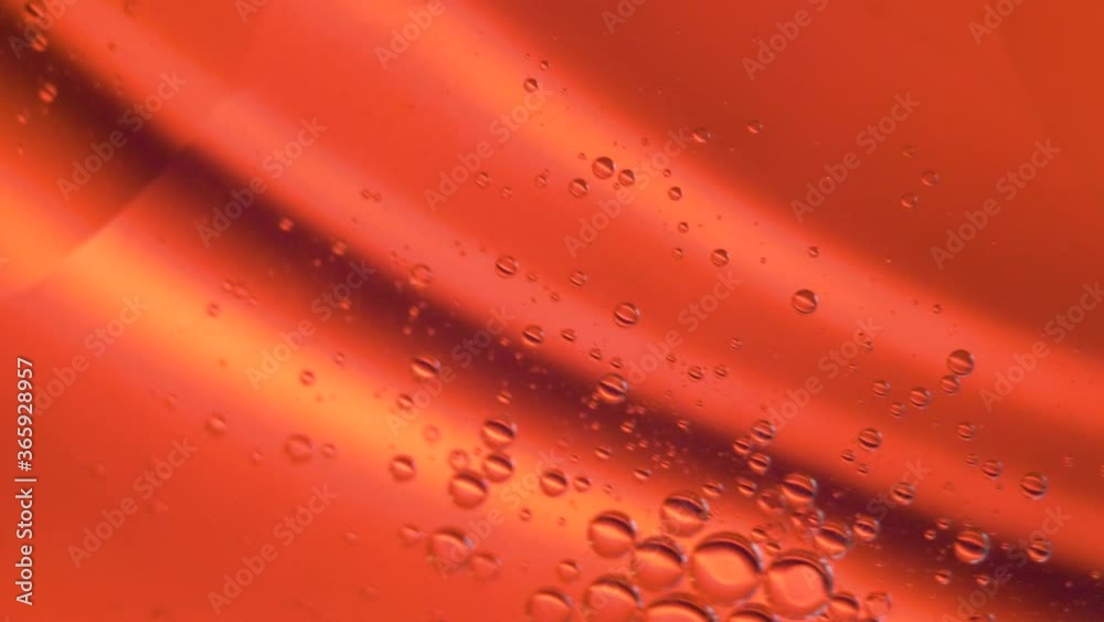 Clear bubbles moving through a red blood vessel background 4K High ...