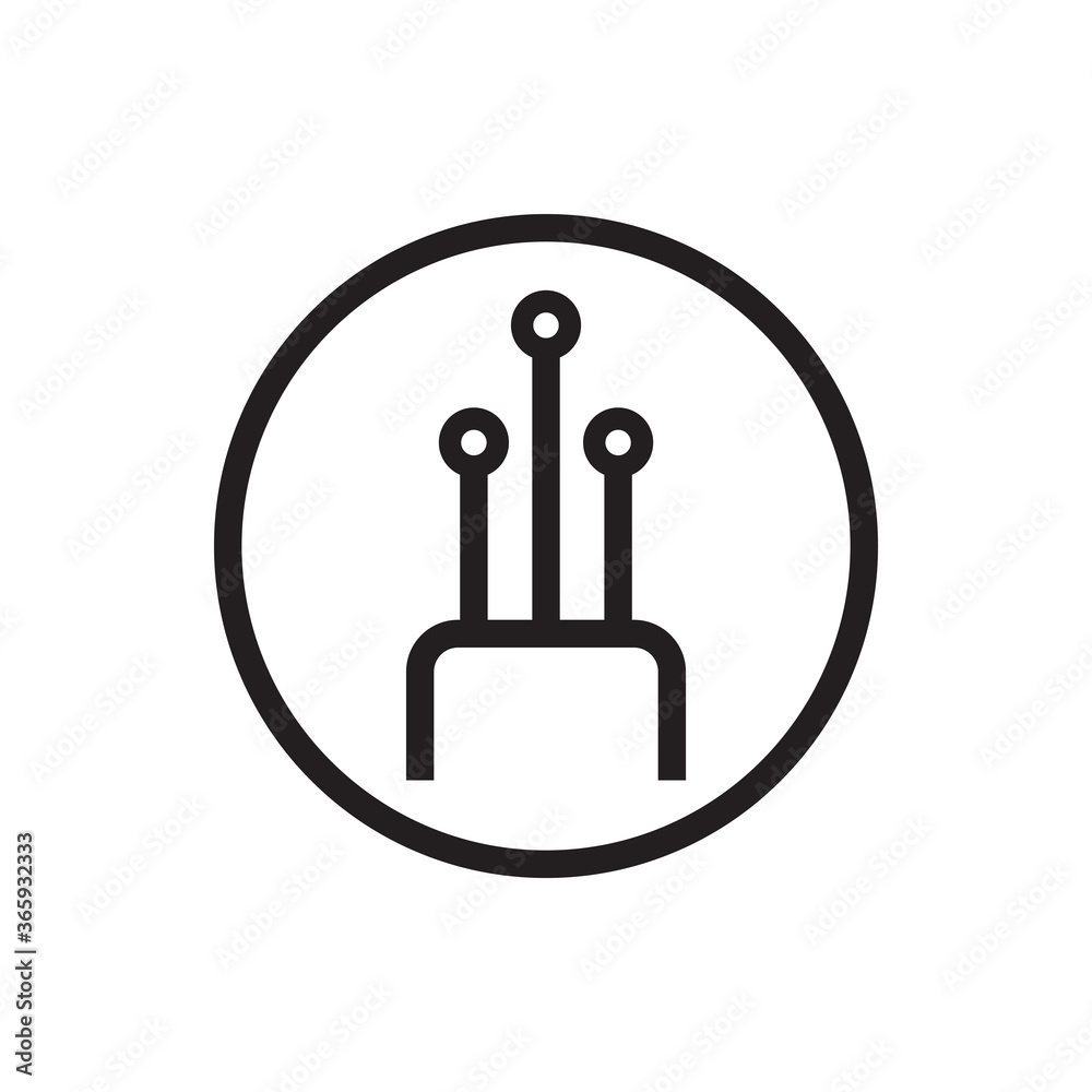 Fiber optic icon vector logo design template Stock Vector | Adobe Stock