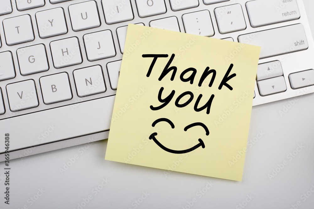 Thank You Concept On Sticky Note Stock Photo | Adobe Stock