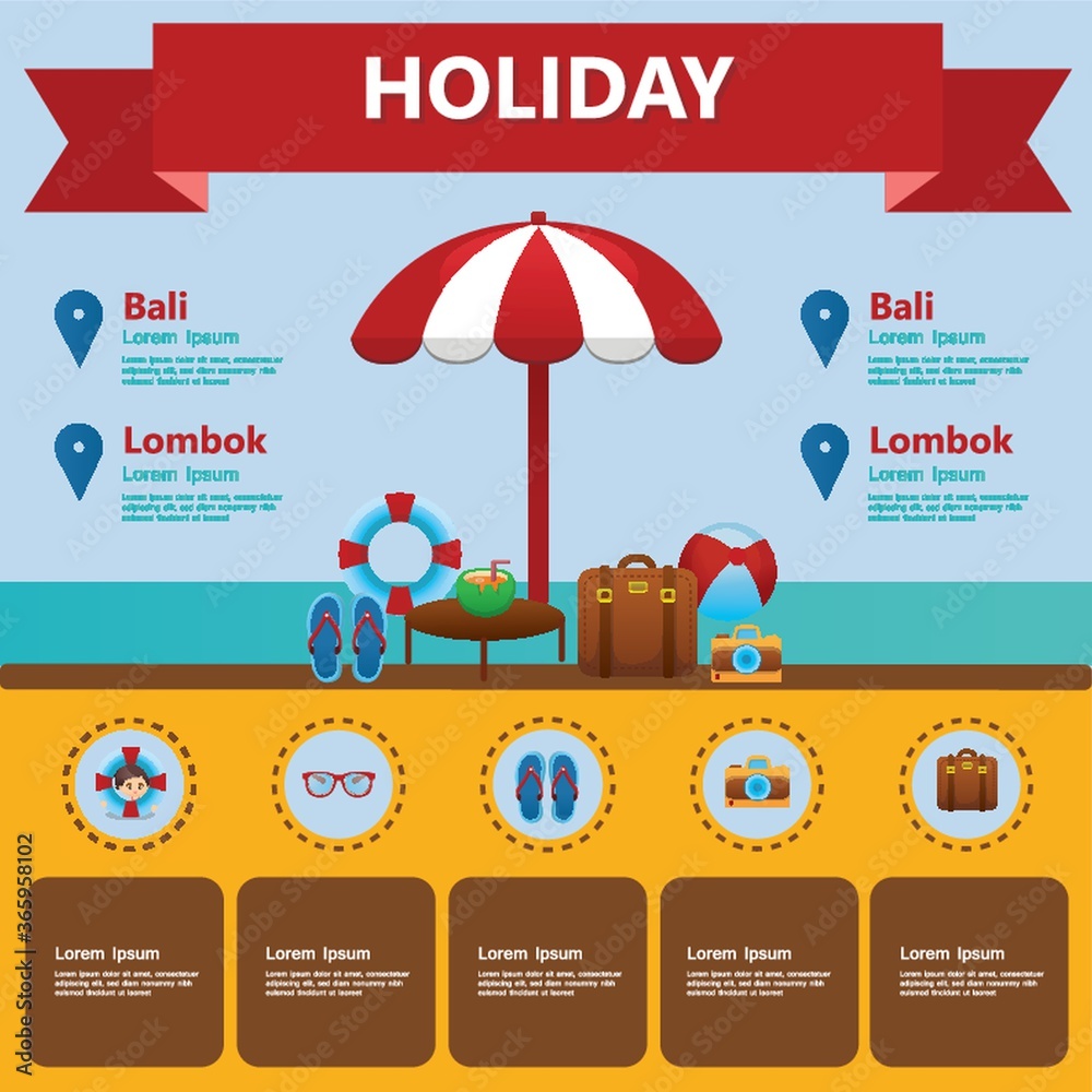 holiday infographic Stock Vector | Adobe Stock