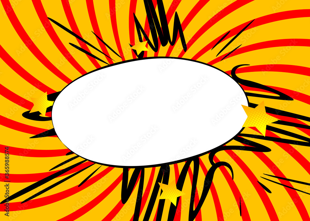 Cartoon design colored background. Comic book backdrop illustration ...