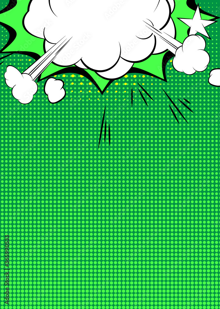 Cartoon design colored background. Comic book backdrop illustration ...