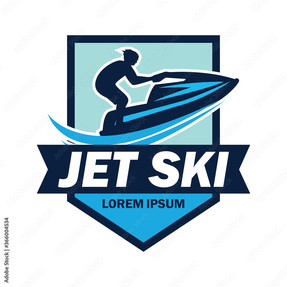 jet ski logo with text space for your slogan tag line, vector ...
