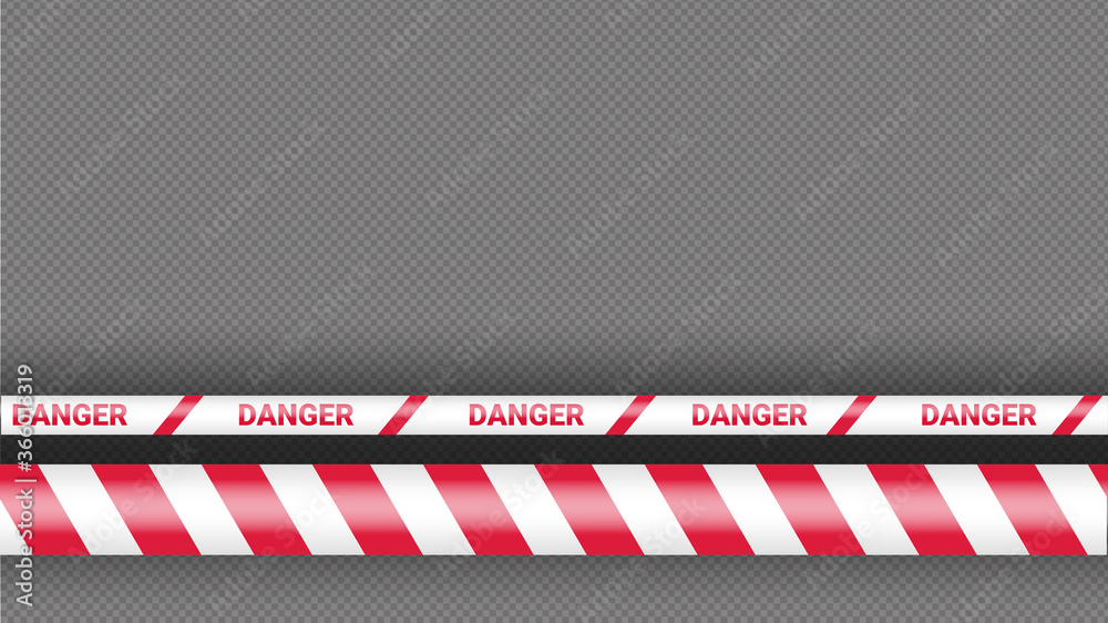 Police tape, crime danger line. Caution police lines isolated. Warning ...