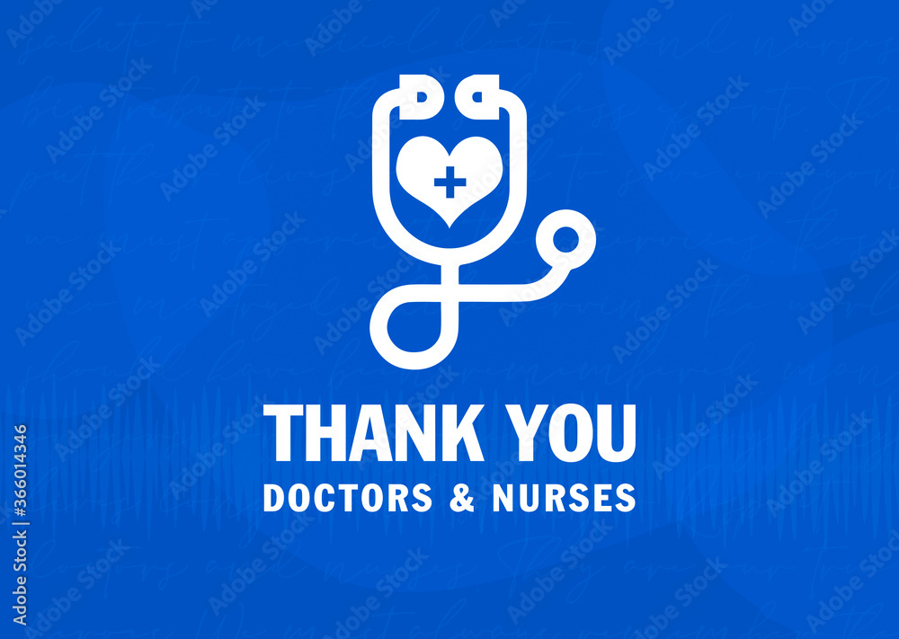 Thank you Doctors and Nurses Who are fighting against virus Background ...