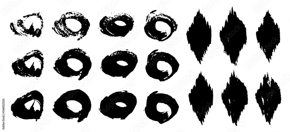 Grunge design elements set. Grunge shapes collection for patterns or ...