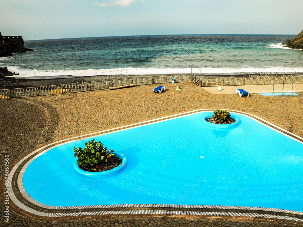 Blue Swimming Pool Stock Photo | Adobe Stock