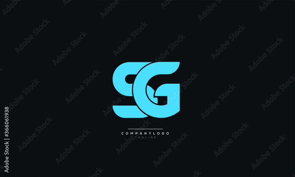 Letter SG Business Logo Design Alphabet Icon Vector Symbol Stock Vector ...