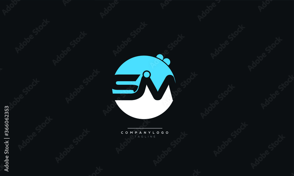 SM Letter Business Logo Design Alphabet Icon Vector Symbol Stock Vector ...