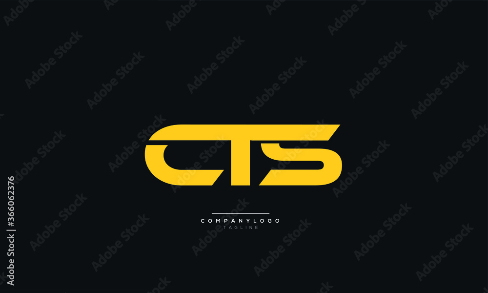 CTS Letter Business Logo Design Alphabet Icon Vector Symbol Stock ベクター ...