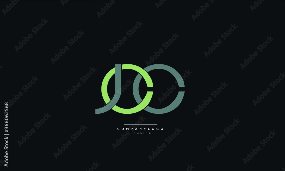 JCC Letter Business Logo Design Alphabet Icon Vector Symbol Stock ...