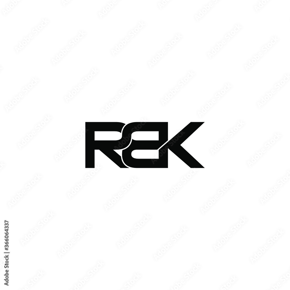 rbk letter original monogram logo design Stock Vector | Adobe Stock