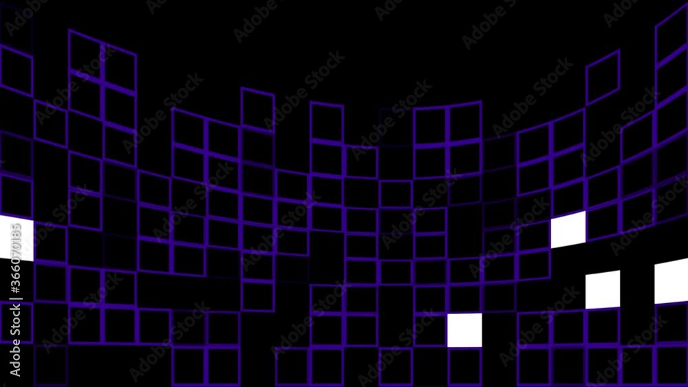 Flickering cells by the wave - effect. The figure of a violinist ...