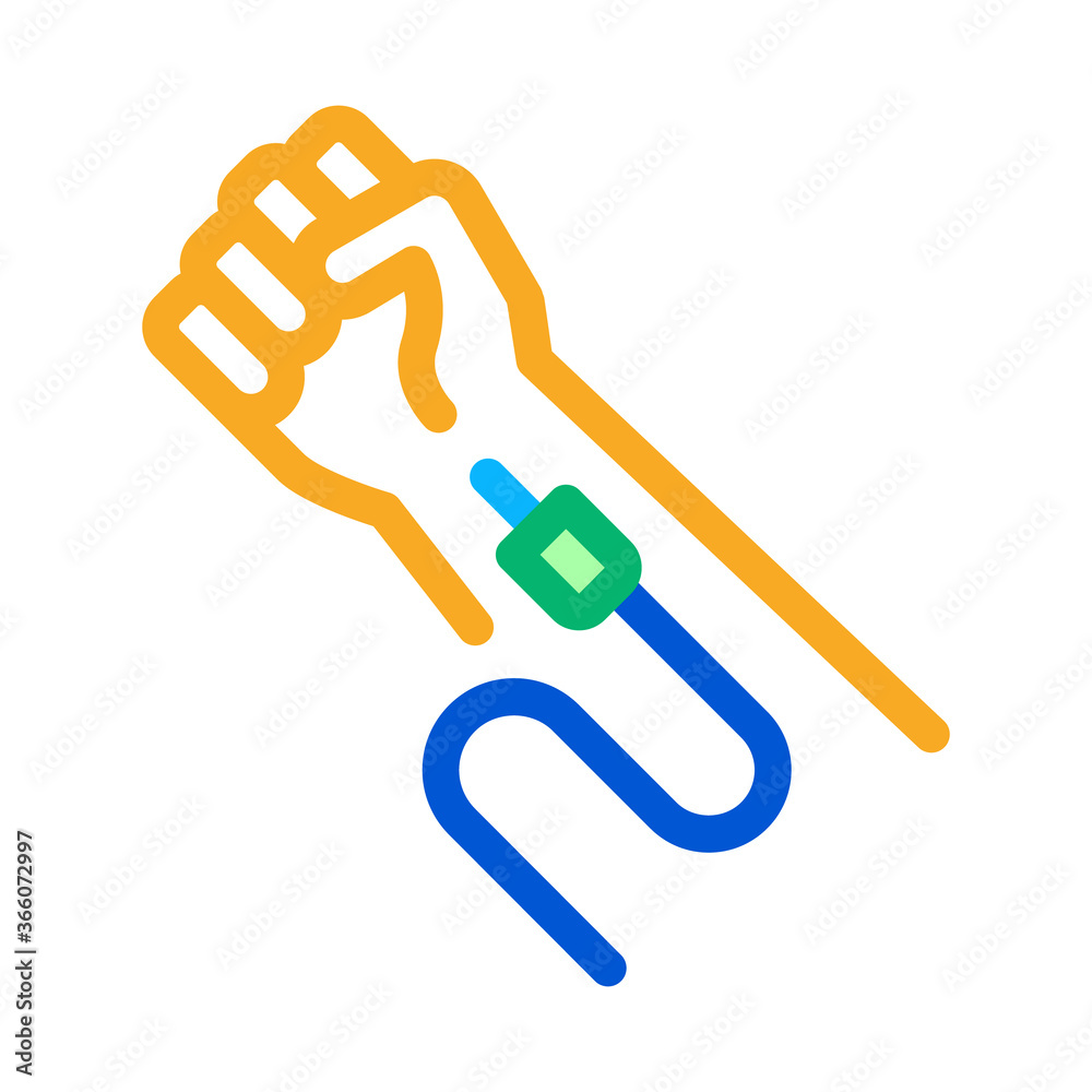 intravenous injection icon vector. intravenous injection sign. color ...