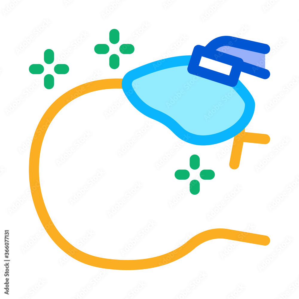patient anesthesia icon vector. patient anesthesia sign. color symbol ...