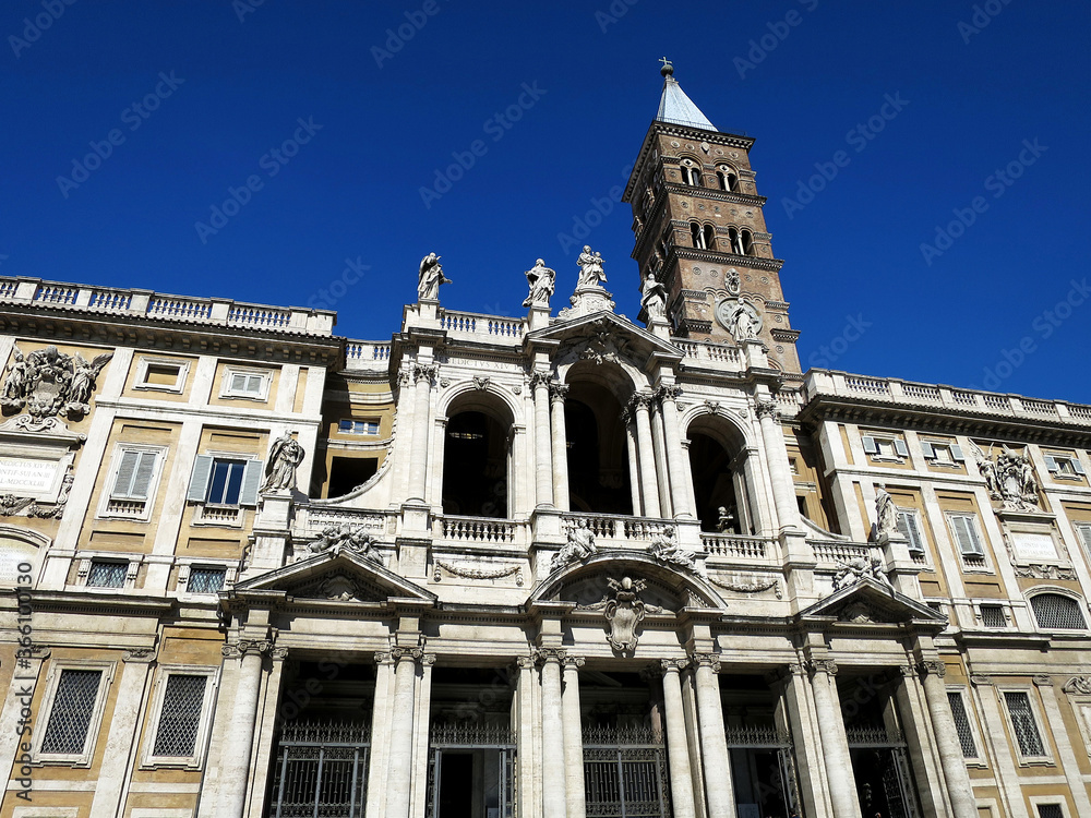 The Basilica di Santa Maria Maggiore in Rome, ITALY, the largest church ...