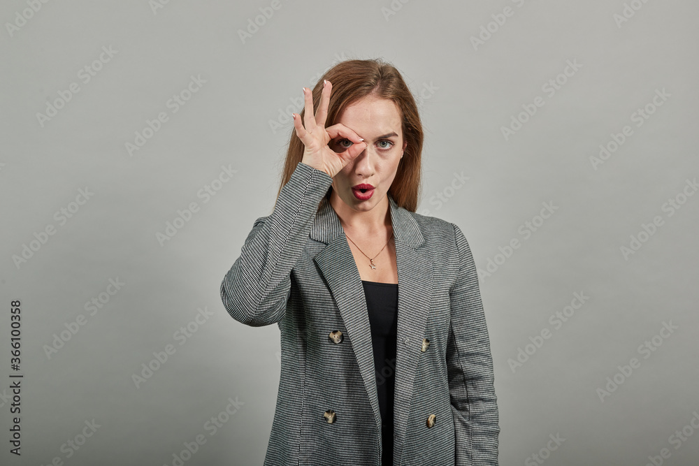 View of hand fingers showing ok sign, gesturing making okay, human ...