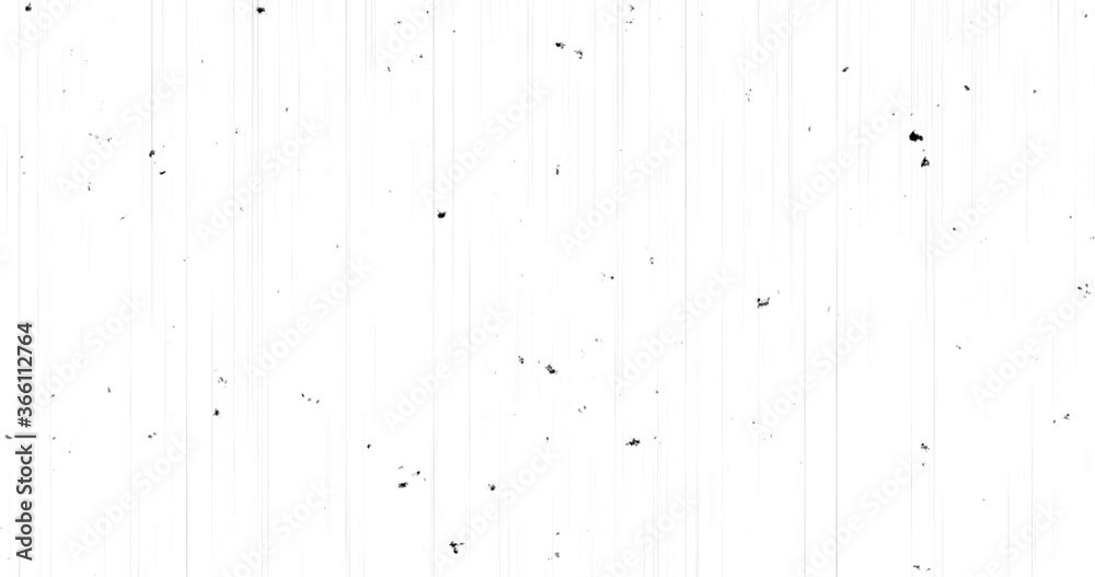 4k Old Film effect animation with dust and scratches effect on white ...