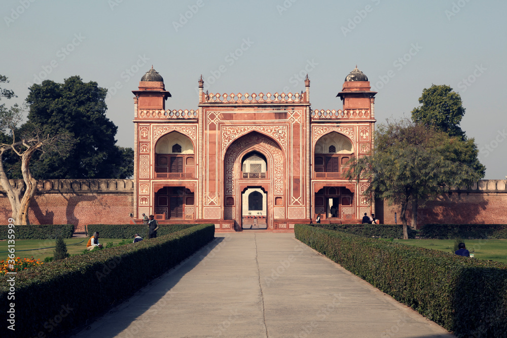 India, Agra - February 10, 2013: Agra, India 15 february 2013: Akbar's ...