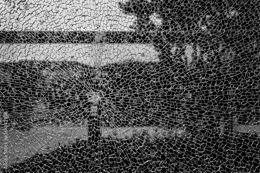 Verre brisé éclaté - Arrière plan texture abstrait sombre Stock Photo ...
