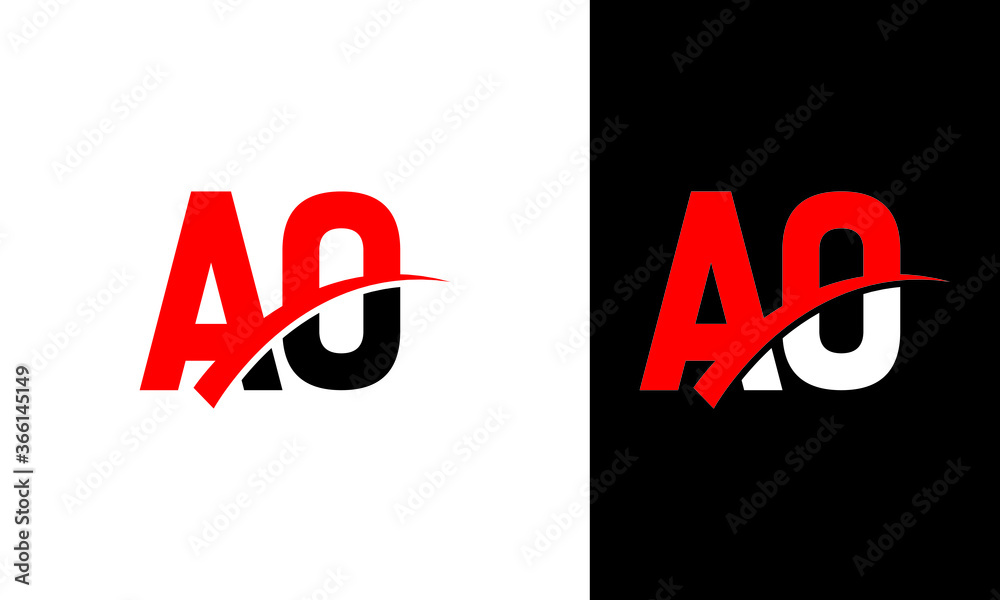 AO Logo Letter Design For Your Business Stock Vector | Adobe Stock