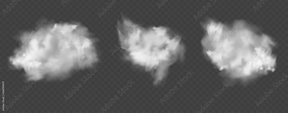 Realistic transparent cloud. Texture of clouds for template decoration ...