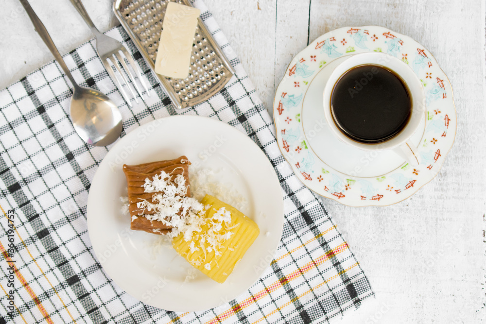 GETUK Indonesia traditional cake made from cassava and sugar served ...